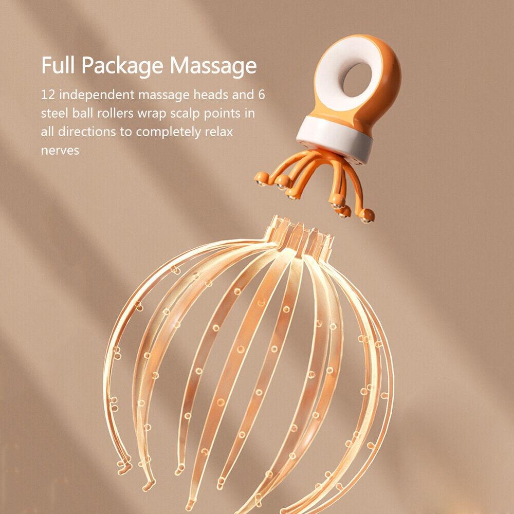 Buy Body Health Care Pain Relief Octopus Claw Scalp Massager Head ...