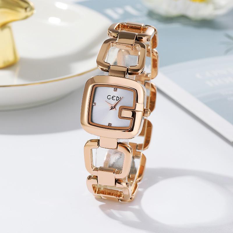 Buy Gedi Fashion Designer New Light Luxury Bracelet Watch Women Hollow ...