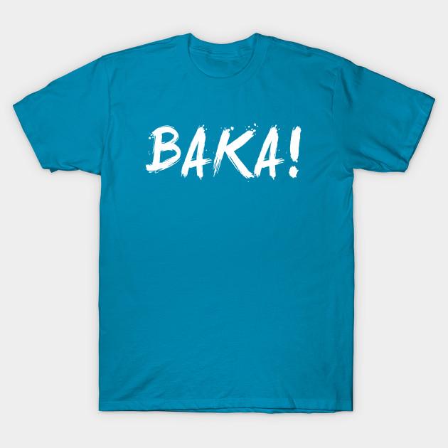 Buy Women Funny 100% Cotton T-Shirt Baka Anime Manga Shirt Print Tshirt ...