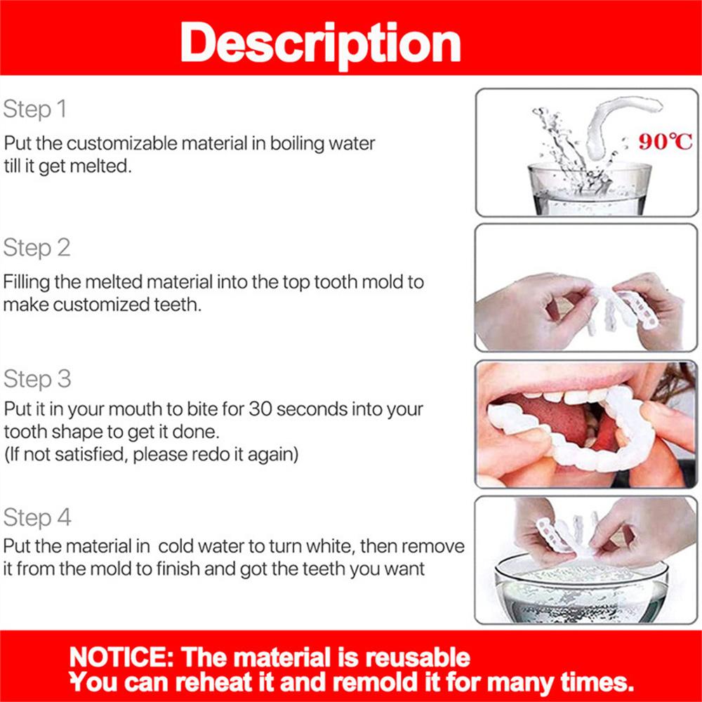 Cheap 1Box Upper And Lower Teeth Enhance Your Smile Perfect Fit Teeth ...