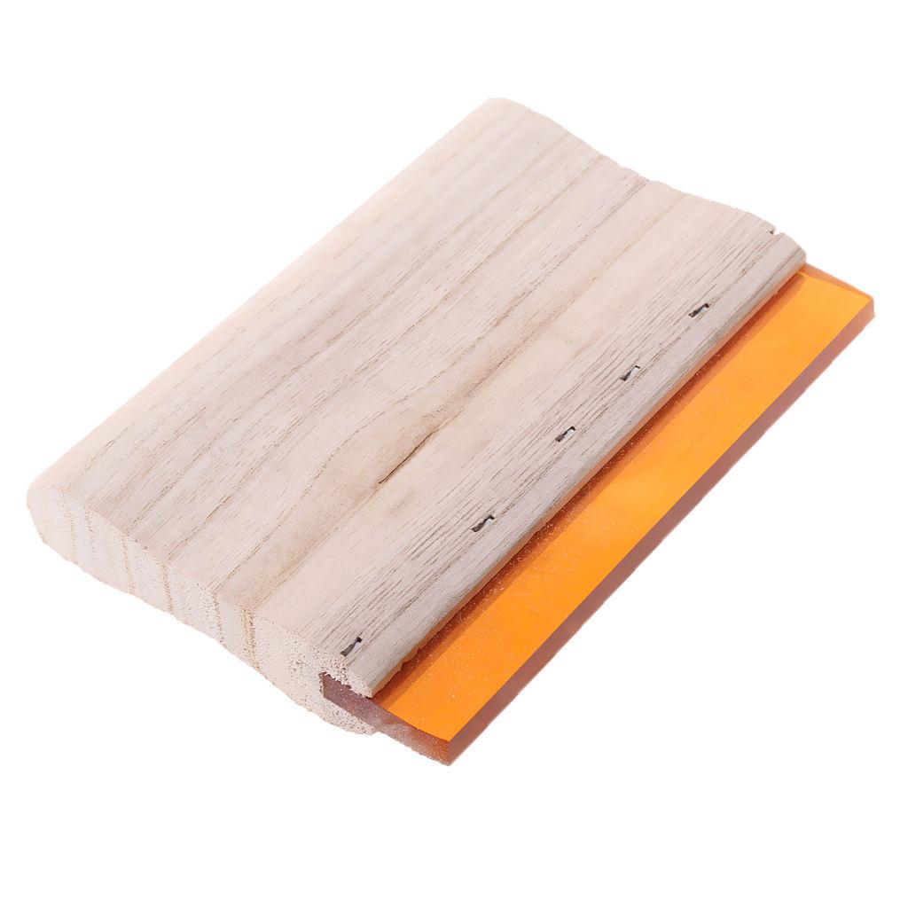 Buy Silk Screen Printing Squeegee Rubber Blade Wood Handle Ink Scraper ...
