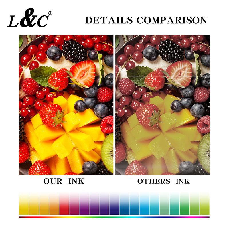 Buy L&C 4PCS Universal Cartridges Jet Ink Bottle Dye Refill Ink Kit For ...