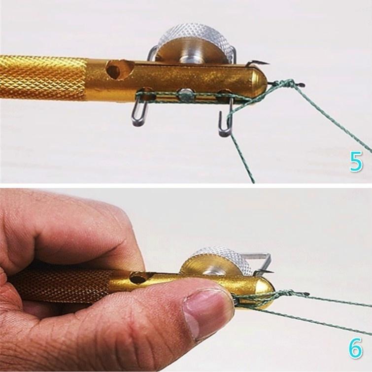 Buy Full Metal Fishing Hook Knotting Tool & Tie Hook Loop Making Device ...