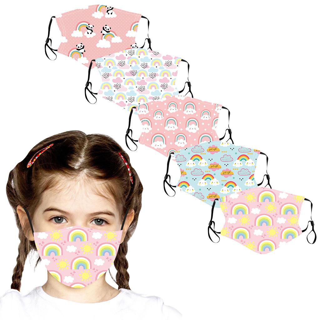 Buy FS 5PC Kids Children Outdoor Cotton Mouth Masks Protection Face ...