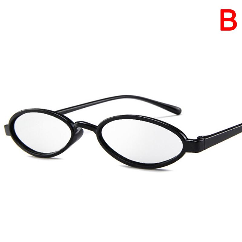 Buy Men Women Vintage Sunglasses Retro Small Oval Metal Frame Eyewear ...
