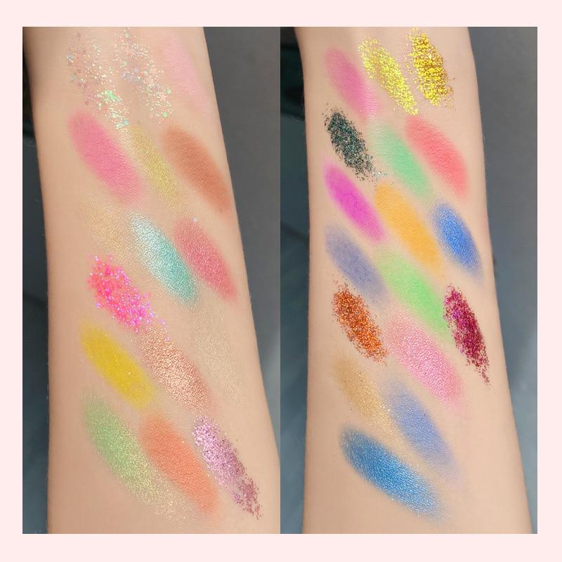 Buy 35 Colors Tropical Party Colorful Mixed Neon Eyeshadow Palette ...
