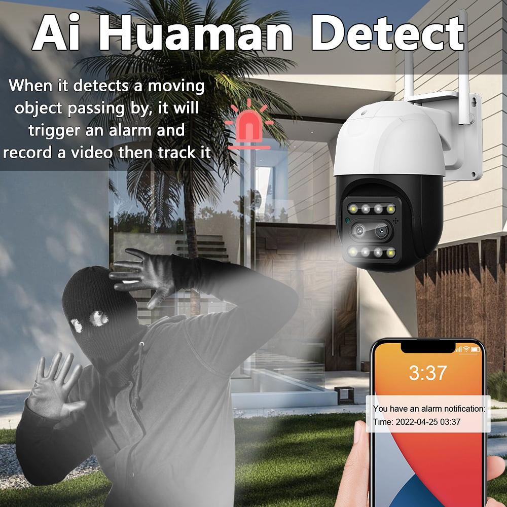Buy Tnnian Carecam 5MP Dual-Lens IP Security Camera CCTV WiFi Camera ...