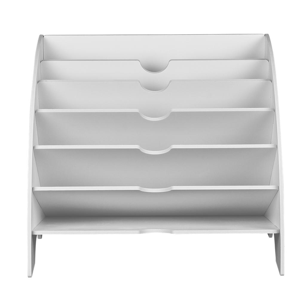 Buy 6 Compartments Sector Shape Self Assembly Files Storage Box Paper ...