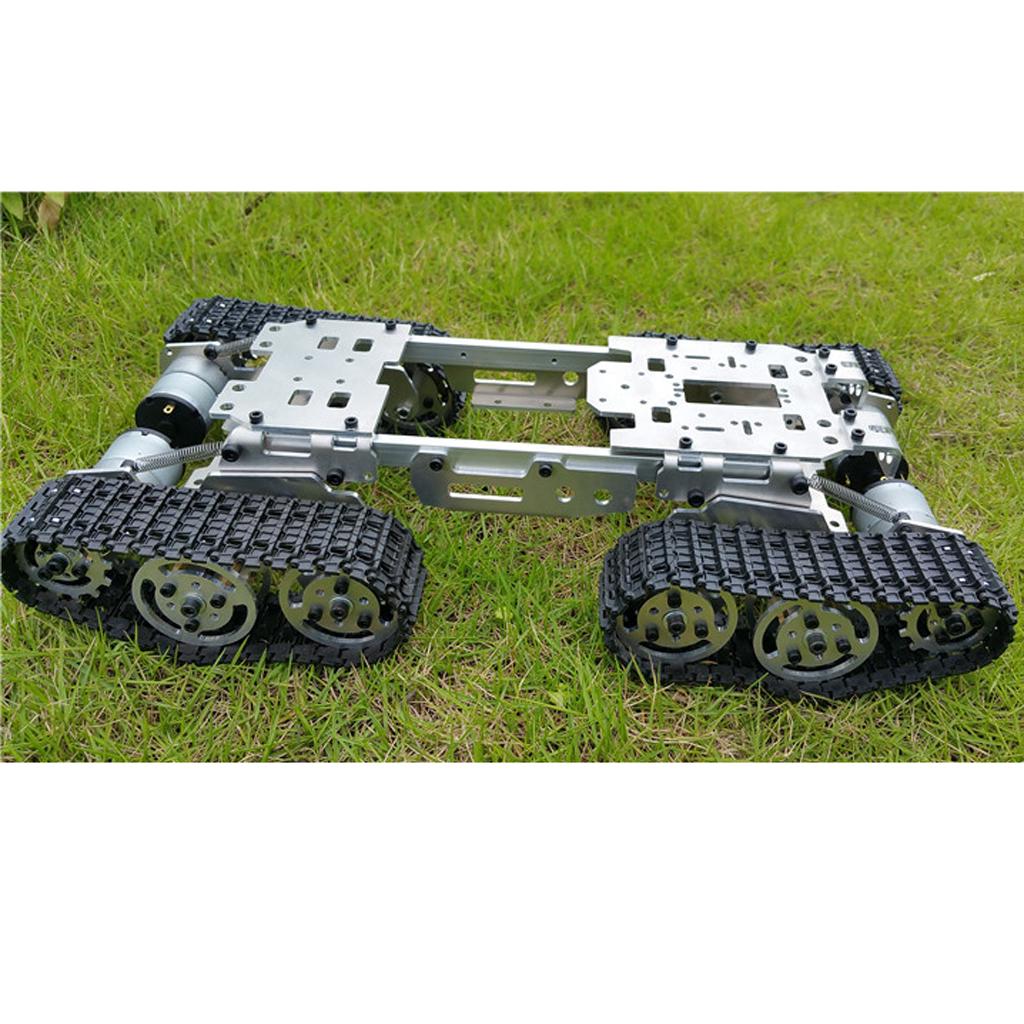 Buy Robot Tank Car Chassis Kit Track Crawler with 4WD Motors for ...