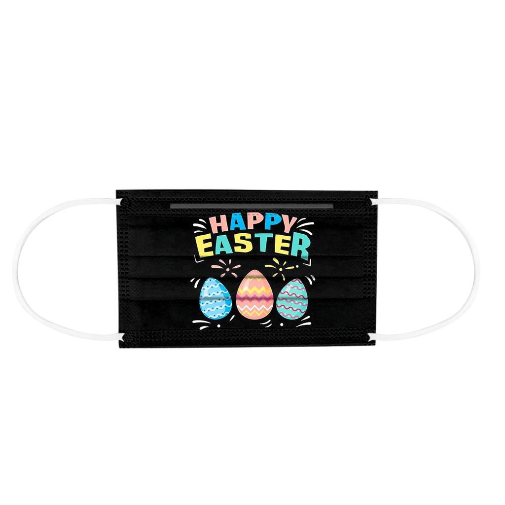 Buy 100PCS Adult's Happy Easter Protection 3 Layer Cartoon Disposable ...