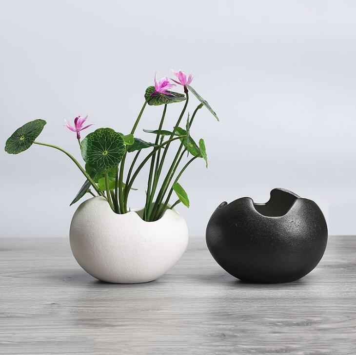 Buy Creativity Modern Simple Shape Ceramics Succulents Plant Flower Pot ...