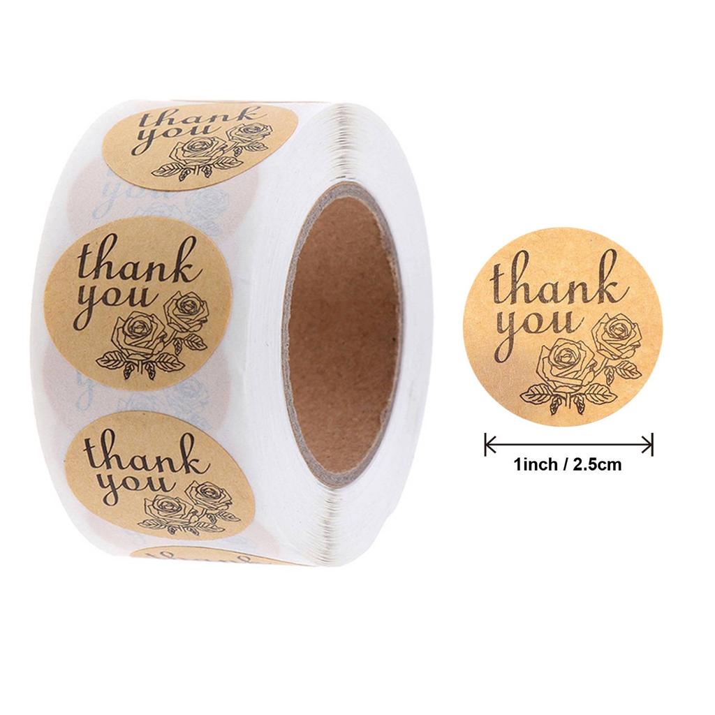 Stickers Paper 500PCS Thank You Stickers Thank You Stickers Bags Seals ...