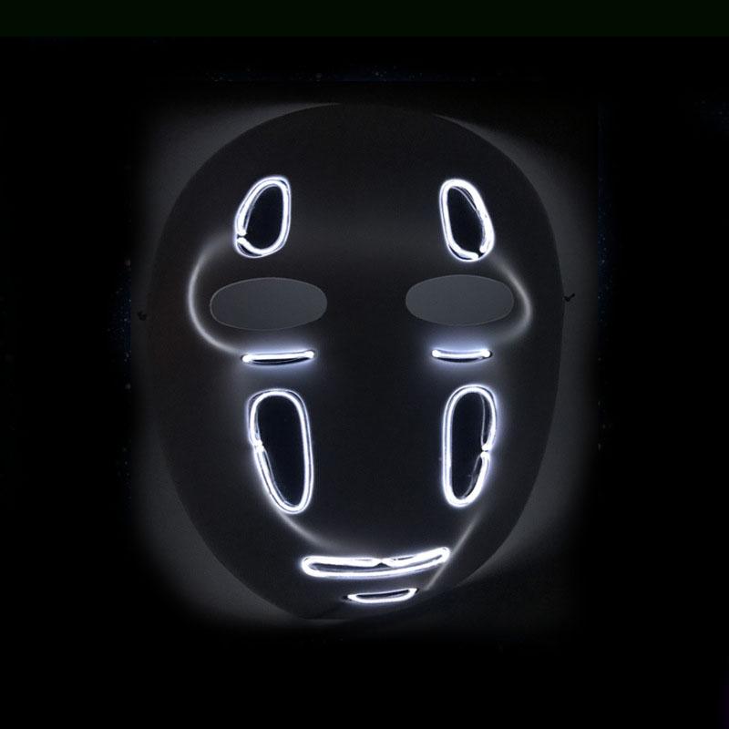 Buy LED Luminous Flashing Face Mask Party Light Up Dance Halloween ...