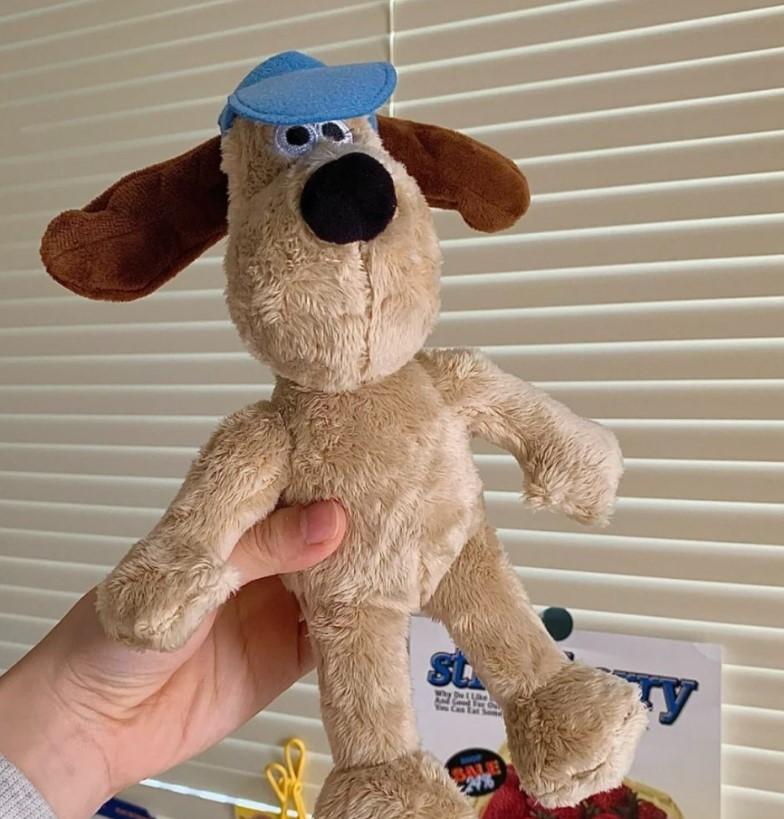 Buy British Dog Gromit Wallace & Gromit Blue Hat Plush Doll Toy at ...