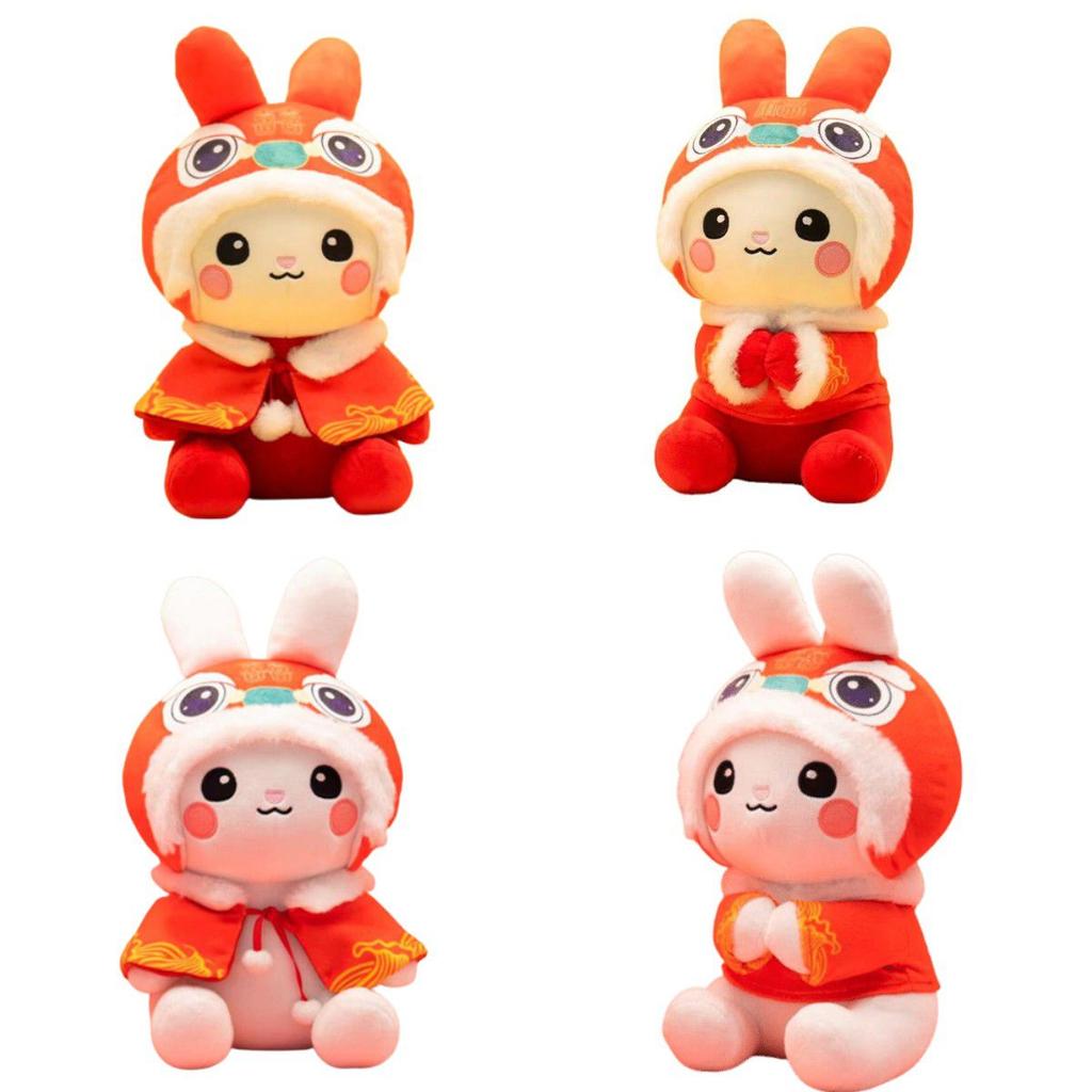 Buy Toy Rabbit Plush Mascot Zodiac Doll New Year Kids Annual Meeting ...