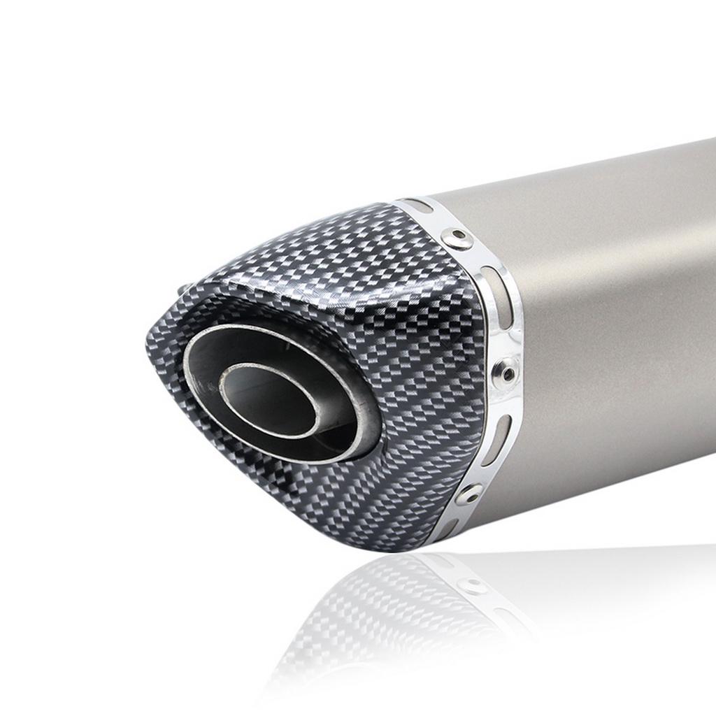 Buy 51mm Universal Anodized Aluminum Motorcycle Exhaust Muffler Side ...