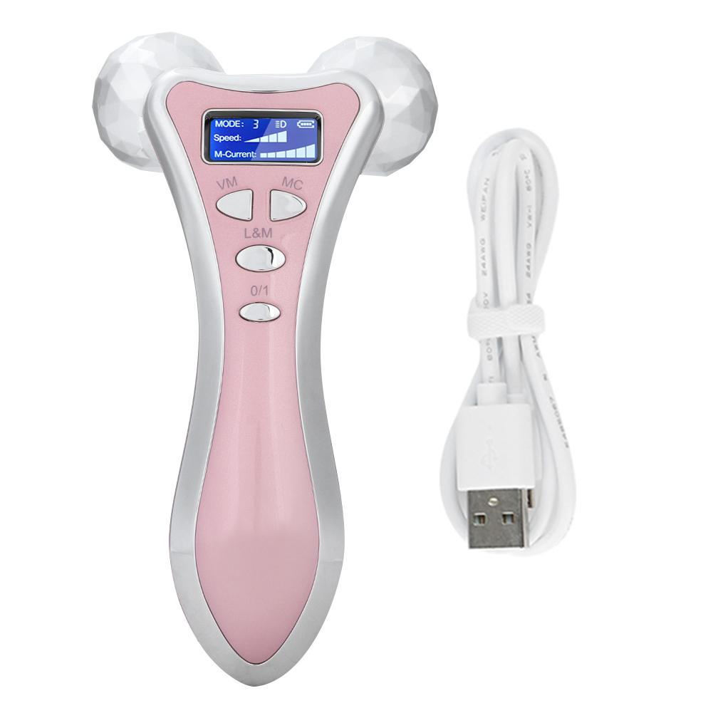 Buy Handheld EMS Roller Face Beauty Massager Machine LED Body Slimming ...