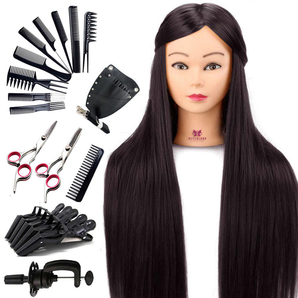 Buy 30% Real Human Hair Cosmetology Mannequin Head For Hairstyles ...