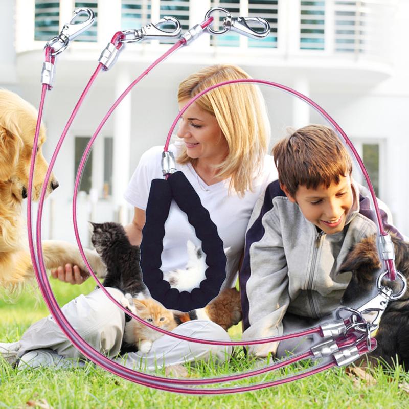 Buy Pet Dog Traction Rope With Comfortable Handle Outdoor Anti-rust ...