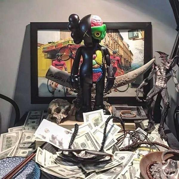 Buy Kaws Half-length Anatomical Action Toy Figures Trend Art Kaws Doll ...