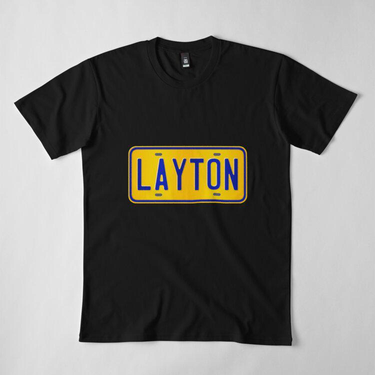 Buy Men's Premium T-shirt 200gsm Cotton Double Yarn Tees Layton Name ...