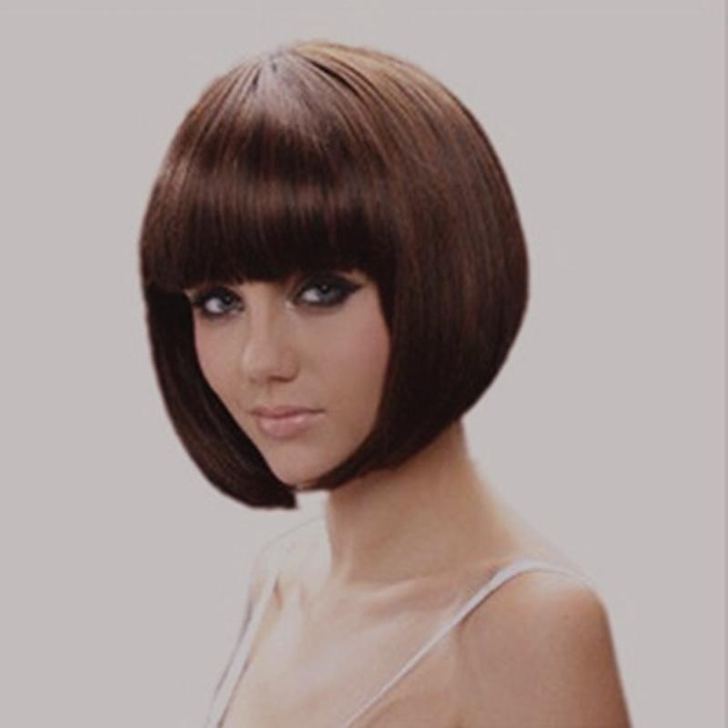 Cumpără Fashion Women Bobo Hair with Bang Short Straight Heat Resistant ...