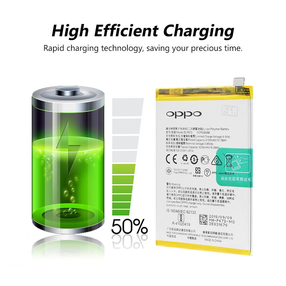 Buy Replacement BLP673 / BLP 673 Battery For OPPO A5 Phone 3.85V ...
