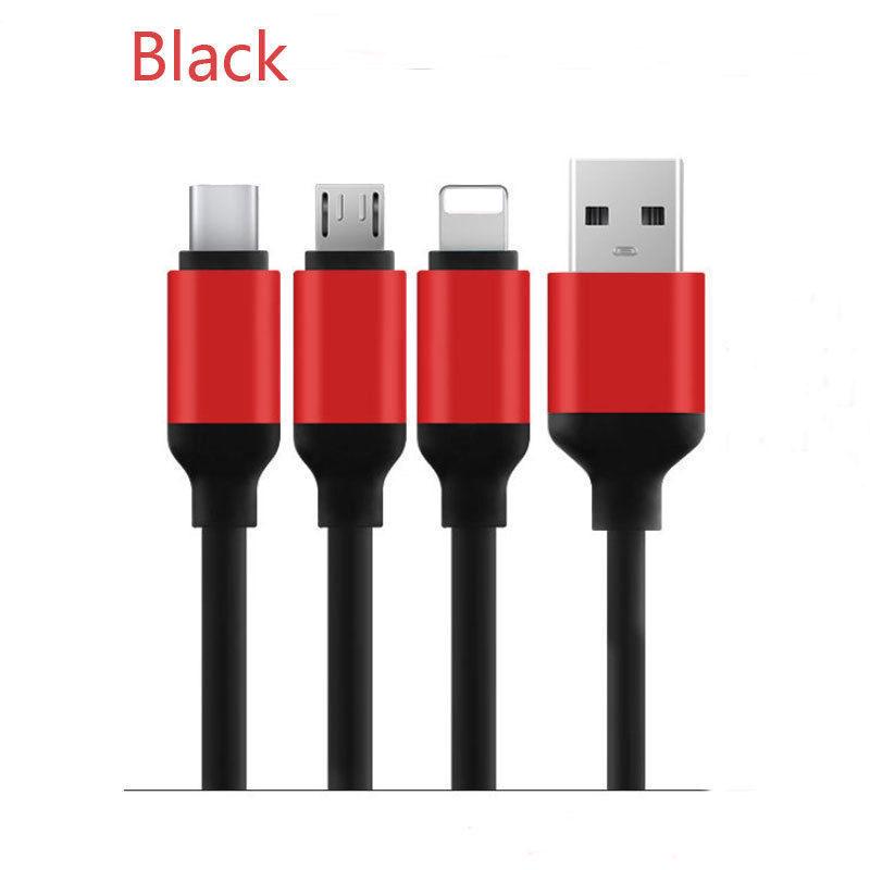 3 In1 Multi-Function For Iphone IOS/Micro USB/Type C New Charging Cable ...