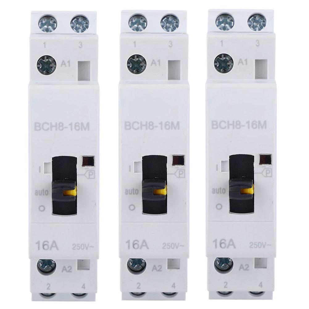 Cheap Household AC Contactor Switch BCH8-16M with Manual Function 2P16A ...