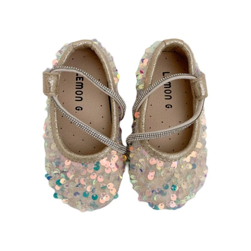 Buy Girls' Fashion Flat Shoes With Sequins And Soft Soles at affordable ...