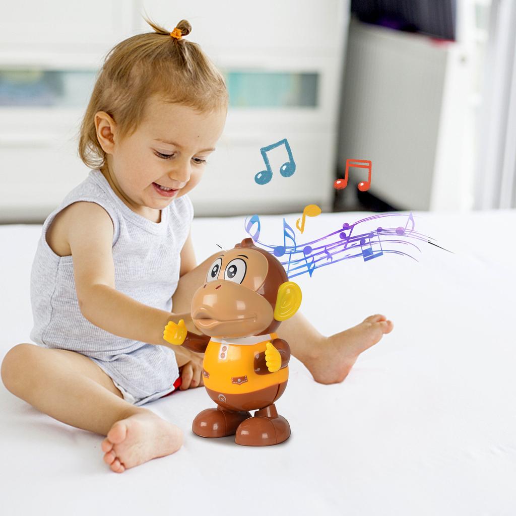 💰Kjøp Electric Music Dancing Animal Toy With Colorful Light Swing Back ...