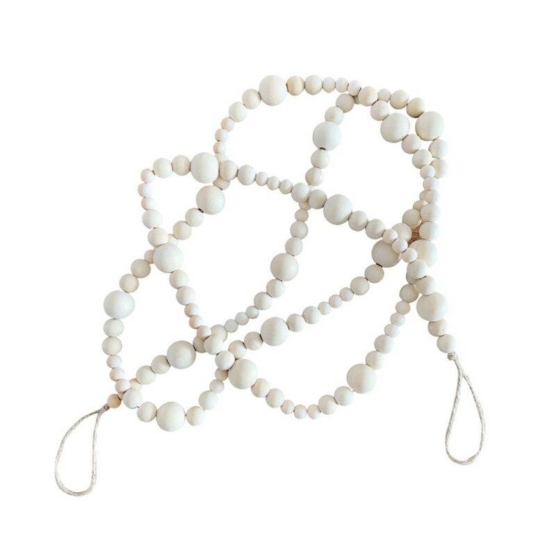 Buy New Modern Creative Wood Bead Rope Hanging Wall Home Decorations ...