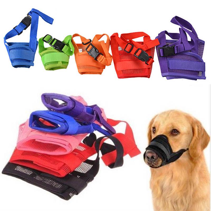 Buy S-XXL Dog Anti Stop Bite Barking Chewing Mesh Mask Breathable ...