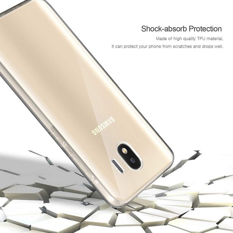 Buy Soft TPU Phone Back Cover for Samsung Galaxy J2 J4 A2 Core Clear ...