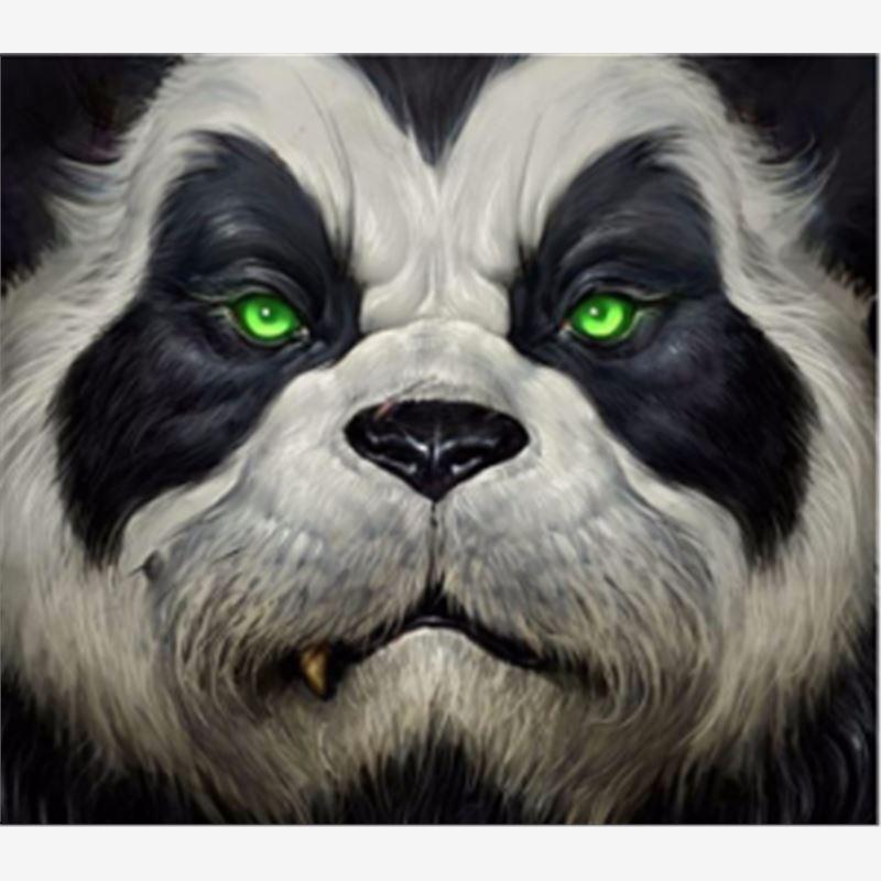 Full Square/Round Diamond Painting Panda Villain 5D DIY Diamonds ...