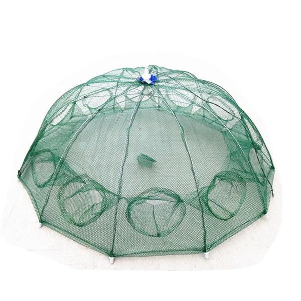 Cheap HS Hexagon Folded Fishing Net Fish Shrimp Crab Baits Cast Mesh ...