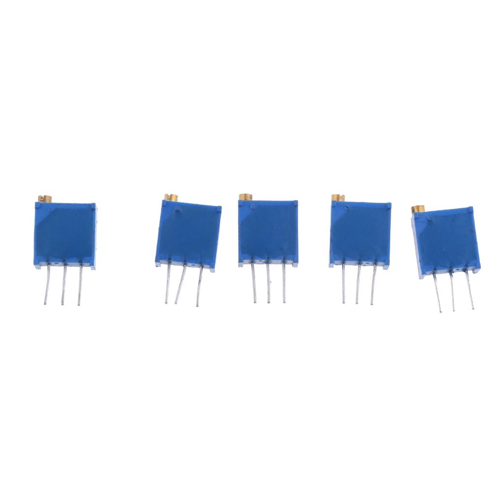 60 Pieces 12 Value 100 Ohm 500K Variable Resistors Potentiometer Kit ...