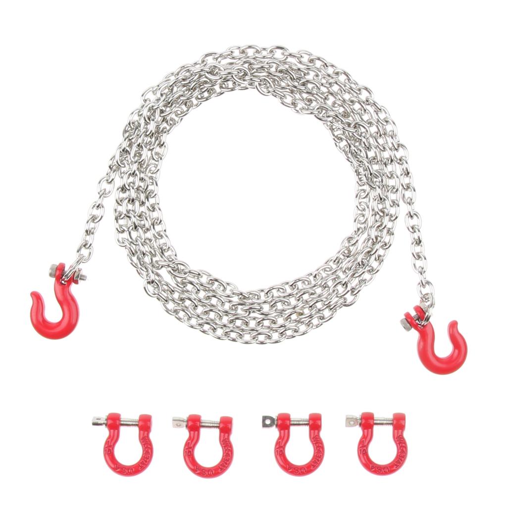 Buy Front Rear Bumper Rescue Trailer Hitch Receiver Hook Tow Chain for ...