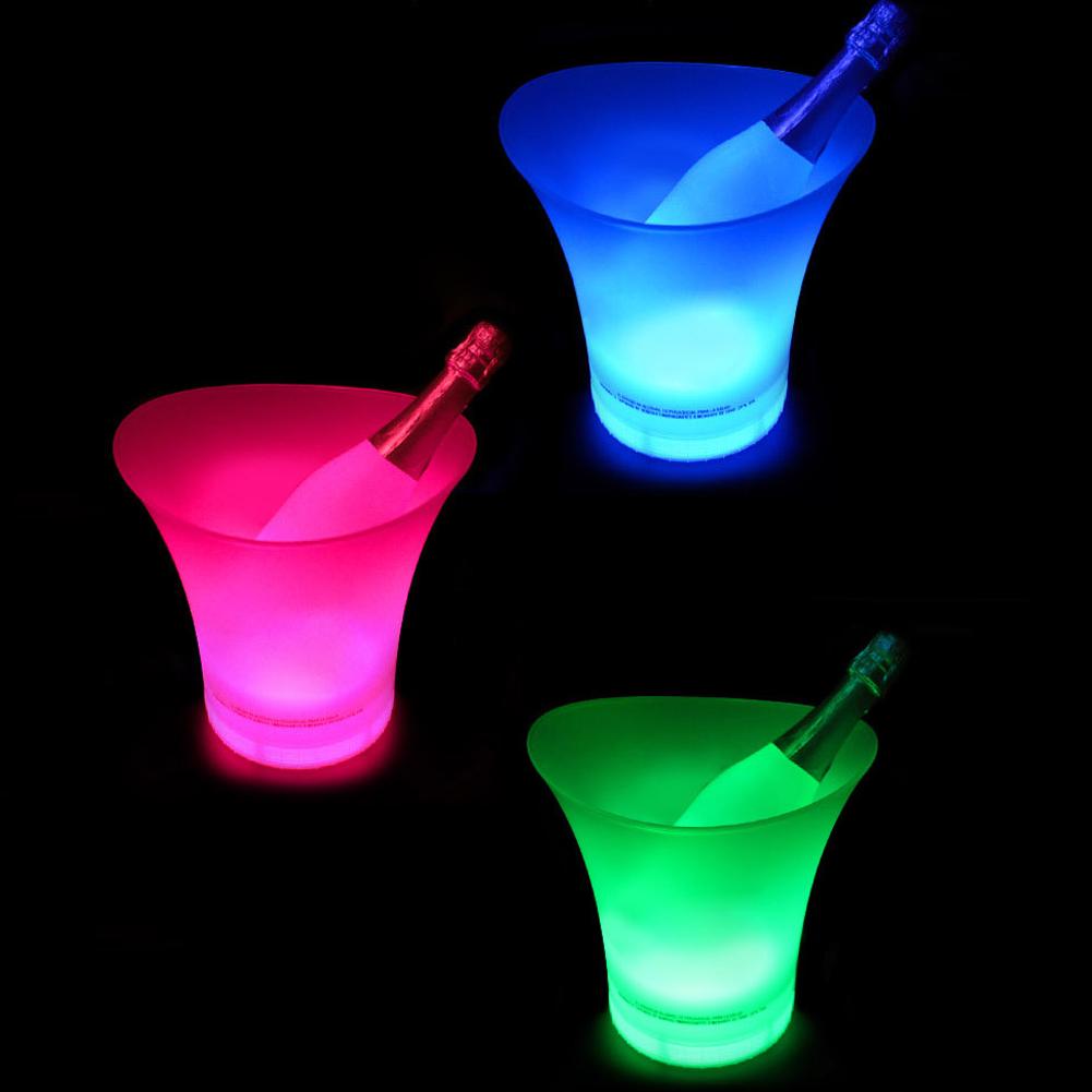 Buy LED New 5L Waterproof Plastic LED Ice Bucket Color Champagne Beer ...