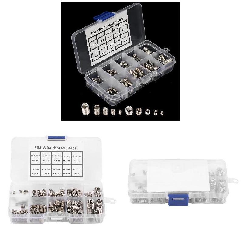 Buy Steel Coiled M8 Helicoil M5 M6 Repair Stainless Wire Thread 150Pcs ...