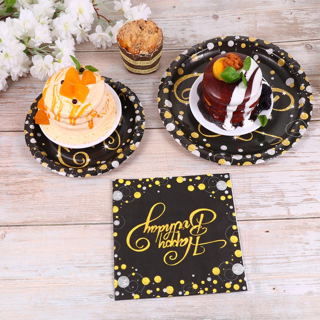 Buy 1 Set Party Dinnerware Exquisite Printed Dinnerware Kit for Office ...