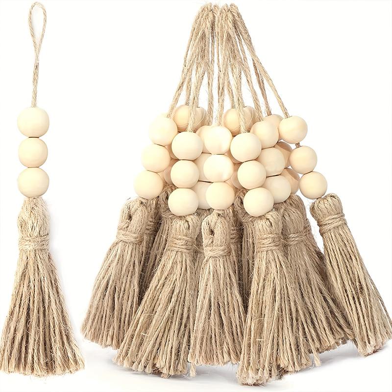 Buy 2Pcs Tassel Tassel String Pendant Decoration Jute Rope Handmade ...