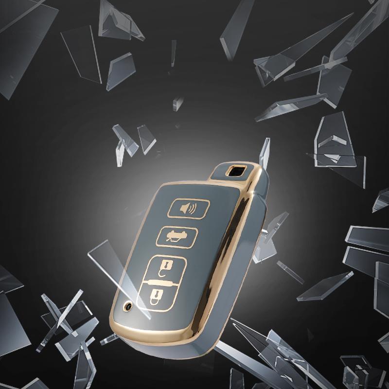Buy TPU Car Remote Key Case Cover Shell Fob 4 Button For Toyota Avalon ...