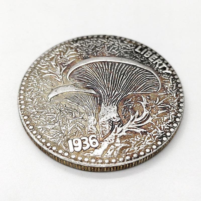 Buy 1936 Double Mushroom Silver Dollar Ecological Mushroom ...