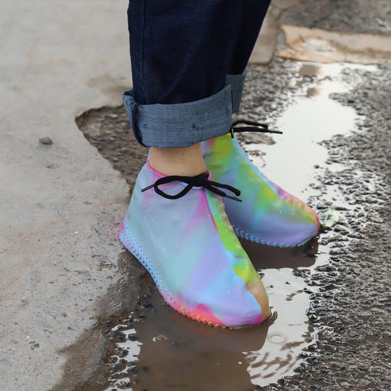 Buy 1 Pair Of Rubber Reusable Latex Waterproof Rain Boots Set Non-slip ...