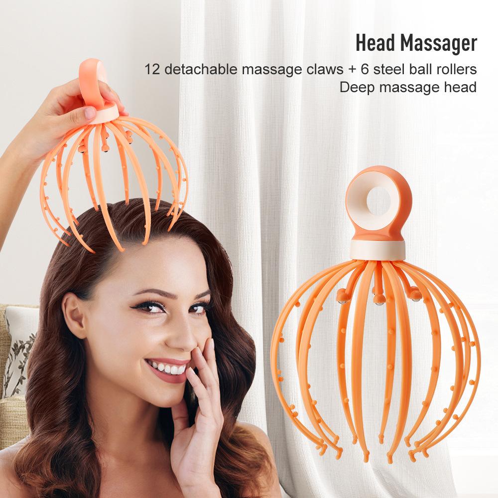 Cheap Removable 18-claw manual head massager steel ball grab head ...