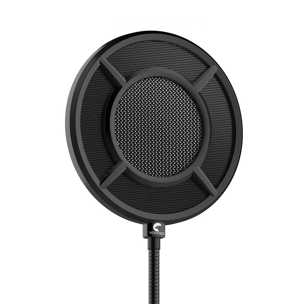 Buy Yanmai Microphone Wind Screen Pop Filter Round Shape Mic Wind Mask ...