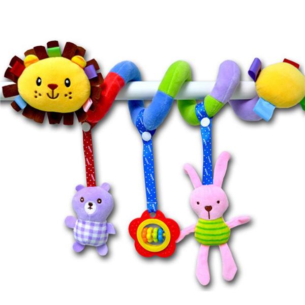 Baby Infant Crib Toy Wrap Around Crib Rail Toy Stroller Toy Cute Baby ...