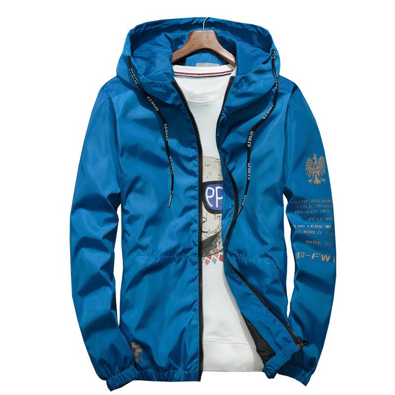 8XL Men Jacket Brand Black Casual Hooded Loose Bomber Male Windbreaker ...