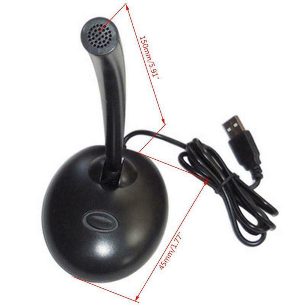 Buy USB Desktop Microphone Portable LED Mic Indicator Laptop at ...